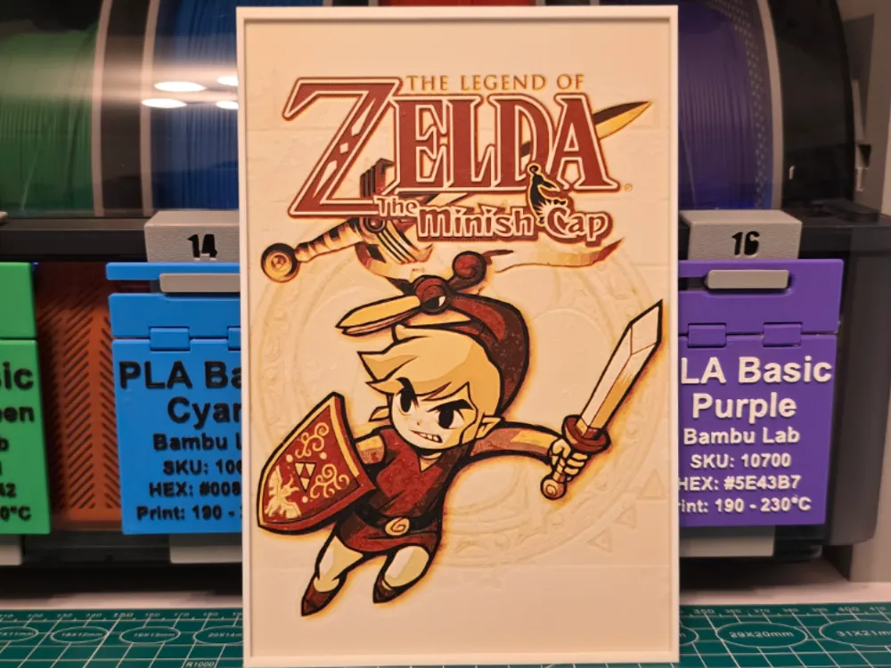 The Legend of Zelda: The Minish Cap - Hueforge Art - Free 3D Print ...