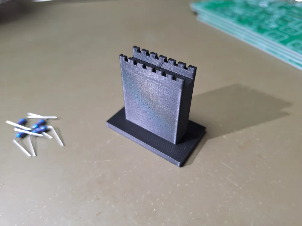 Resistor leg bender by Viking42 MakerWorld: Download Free 3D Models