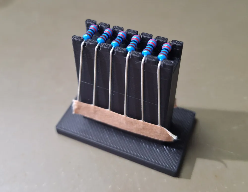 Resistor leg bender by Viking42 - MakerWorld