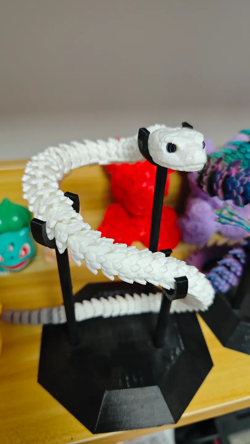 Articulated Snake Stand by Uncle Cat - MakerWorld