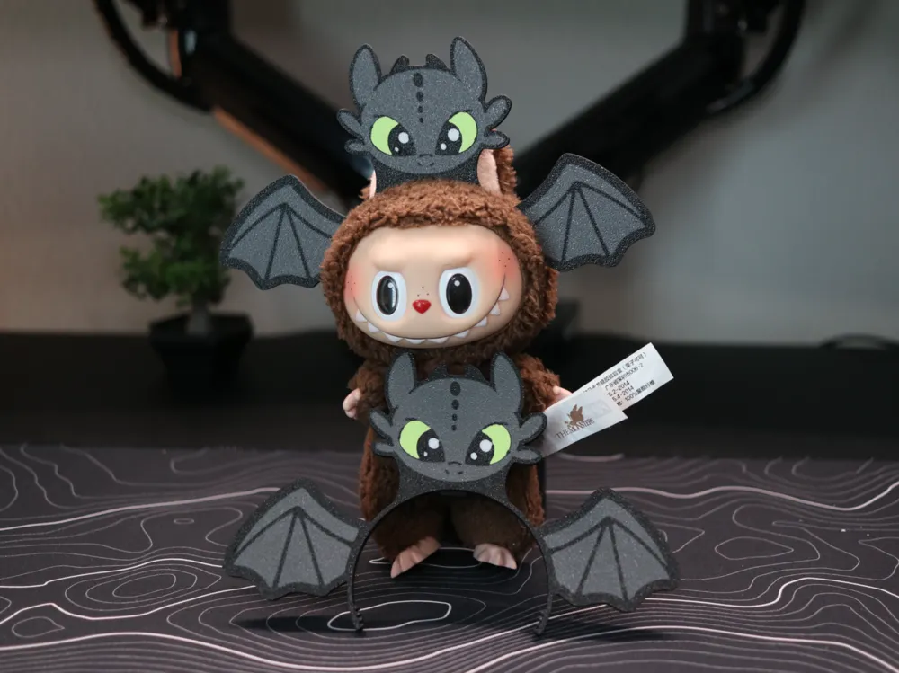 Labubu Dragon Headband by Lab-Rint MakerWorld: Download Free 3D Models