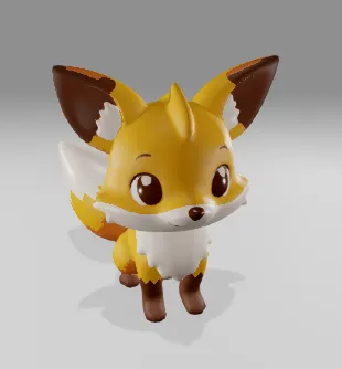 Rox The Fox - PrintMon 3D Animal Creature by MintyPrinty MakerWorld: Download Free 3D Models