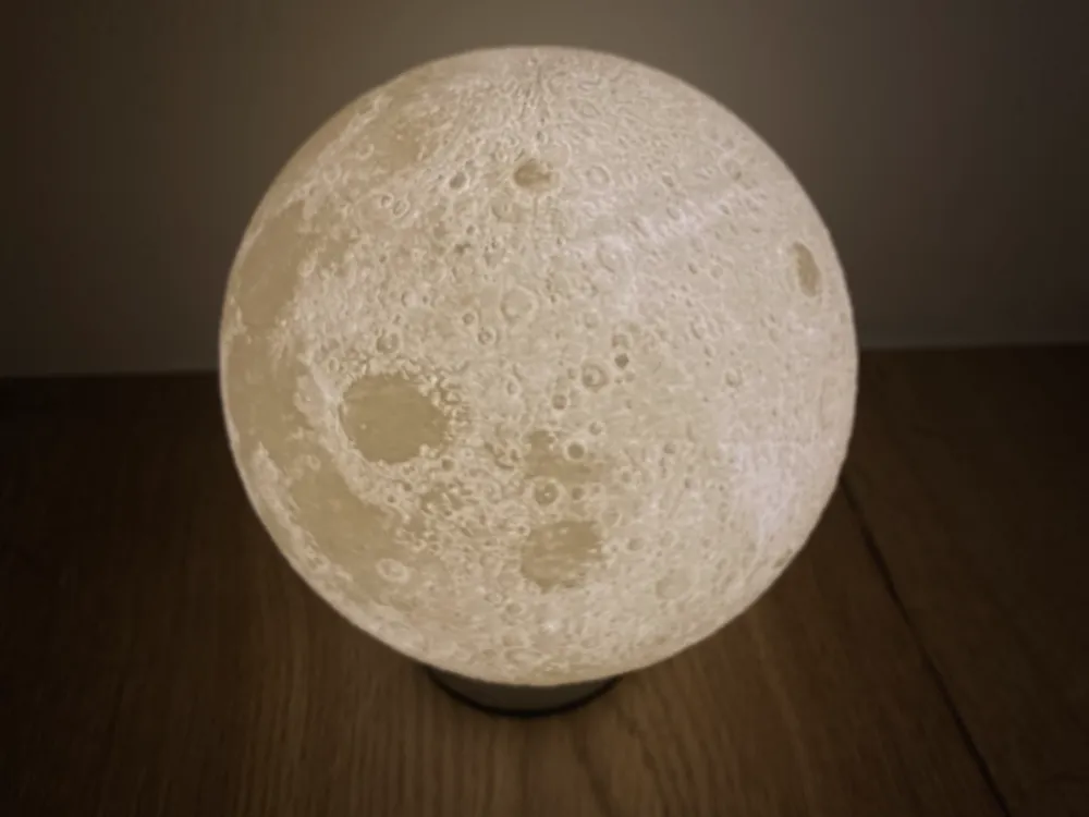Moon Lamp – Detailed Lunar Model with Light Insert by 3DKoutek ...