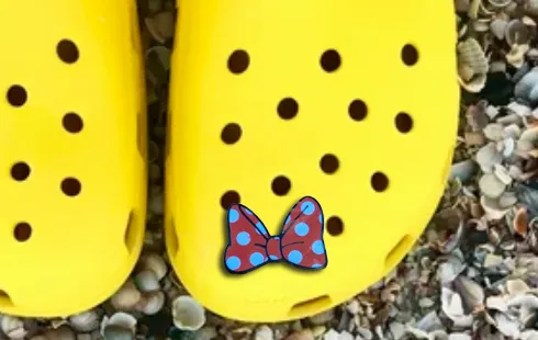 Minnie Mouse Bow Croc Shoe Charm (Jibbitz) by sidbarret007 - MakerWorld
