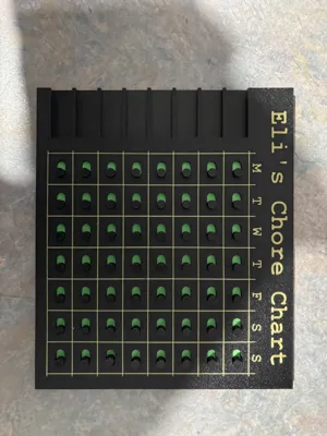 Weekly Chore Chart - Free 3D Print Model - MakerWorld
