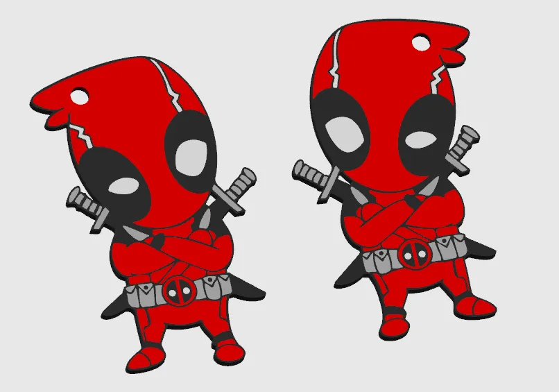 Deadpool keychain by fabio.becce23 MakerWorld: Download Free 3D Models