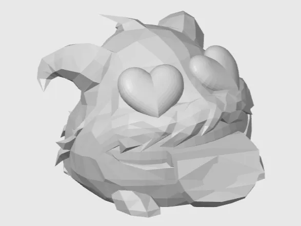 Poro with heart eyes - Free 3D Print Model - MakerWorld