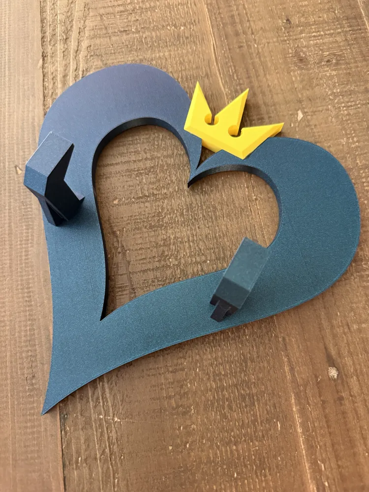 Kingdom Hearts-Inspired Wall Mount for Keyblade - Free 3D Print Model ...