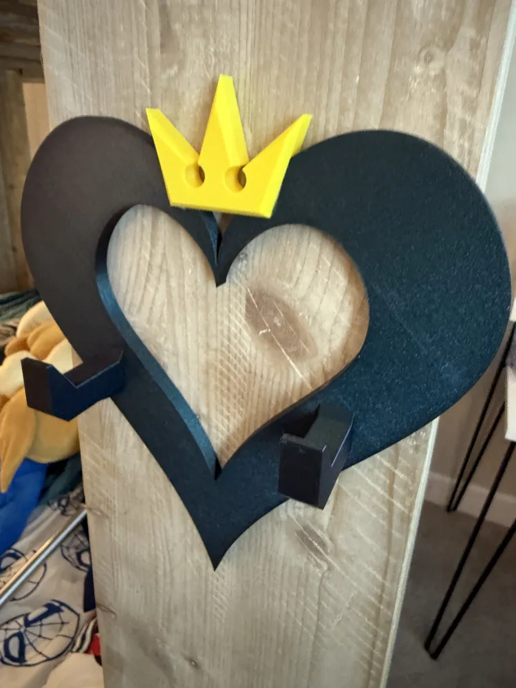 Kingdom Hearts-Inspired Wall Mount for Keyblade - Free 3D Print Model ...