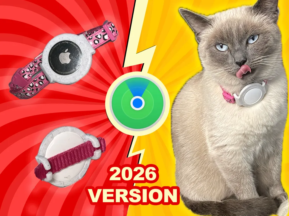 AIRTAG CAT / DOG 2026 NEW ONE PIECE SMALLER - Free 3D Print Model ...