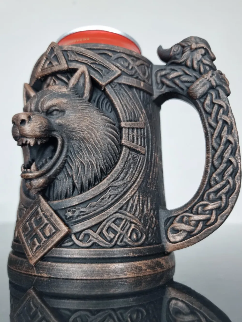 Viking Fenrir Mug – Can Holder - Free 3D Print Model - MakerWorld