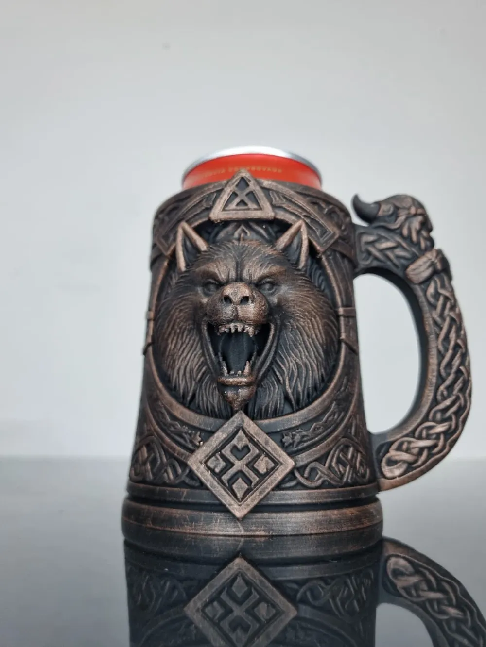 Viking Fenrir Mug – Can Holder - Free 3D Print Model - MakerWorld