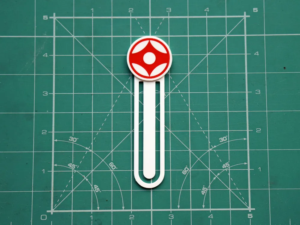 Karate Kyokushin Kanku Bookmark by Johnny_Bit - MakerWorld