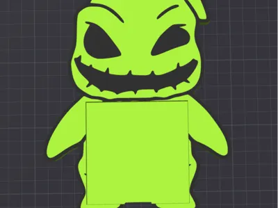 Oogie Boogie Post it holder - Free 3D Print Model - MakerWorld