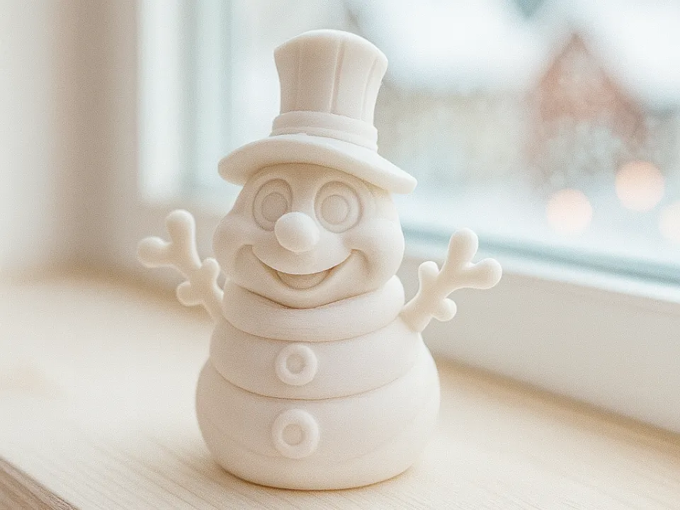 Mr. Frosty Top Hat Snowman - Free 3D Print Model - MakerWorld