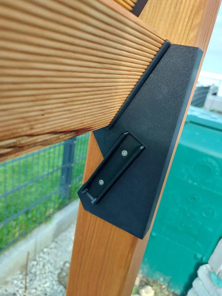 Garden Privacy Screen Board Holder Post Cover - Free 3D Print Model ...