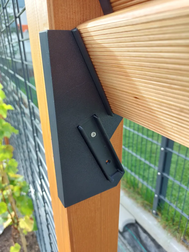 Garden Privacy Screen Board Holder Post Cover - Free 3D Print Model ...