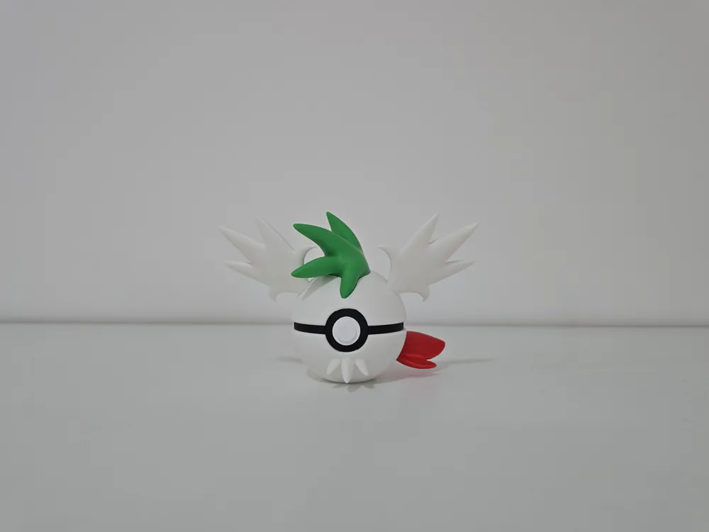 #0492 Shaymin (Sky Form) Pokéball - Multiparts - Free 3D Print Model ...