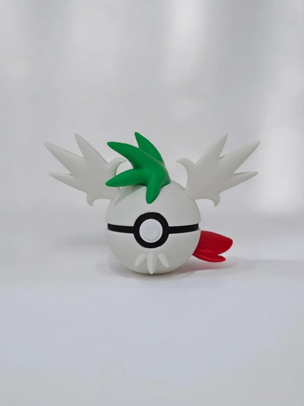 #0492 Shaymin (Sky Form) Pokéball - Multiparts - Free 3D Print Model ...