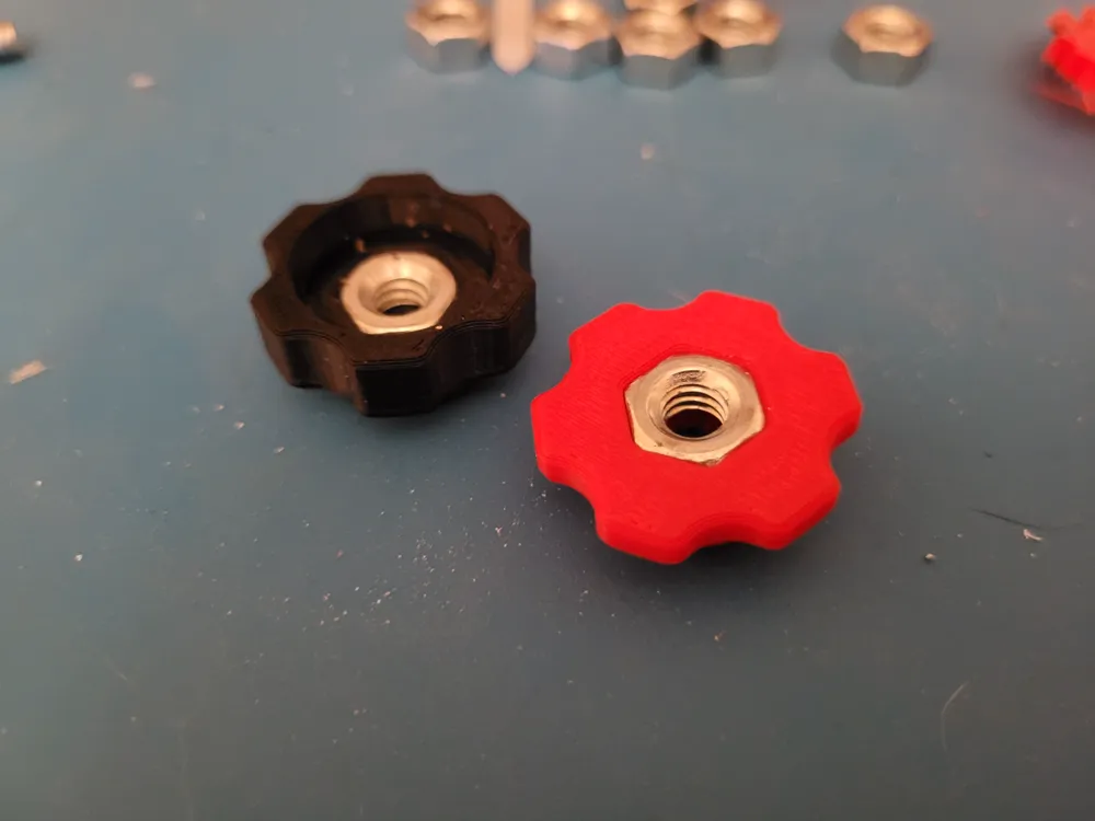 1/4-20 Star Knob with Jam Knob by NotGrounded - MakerWorld