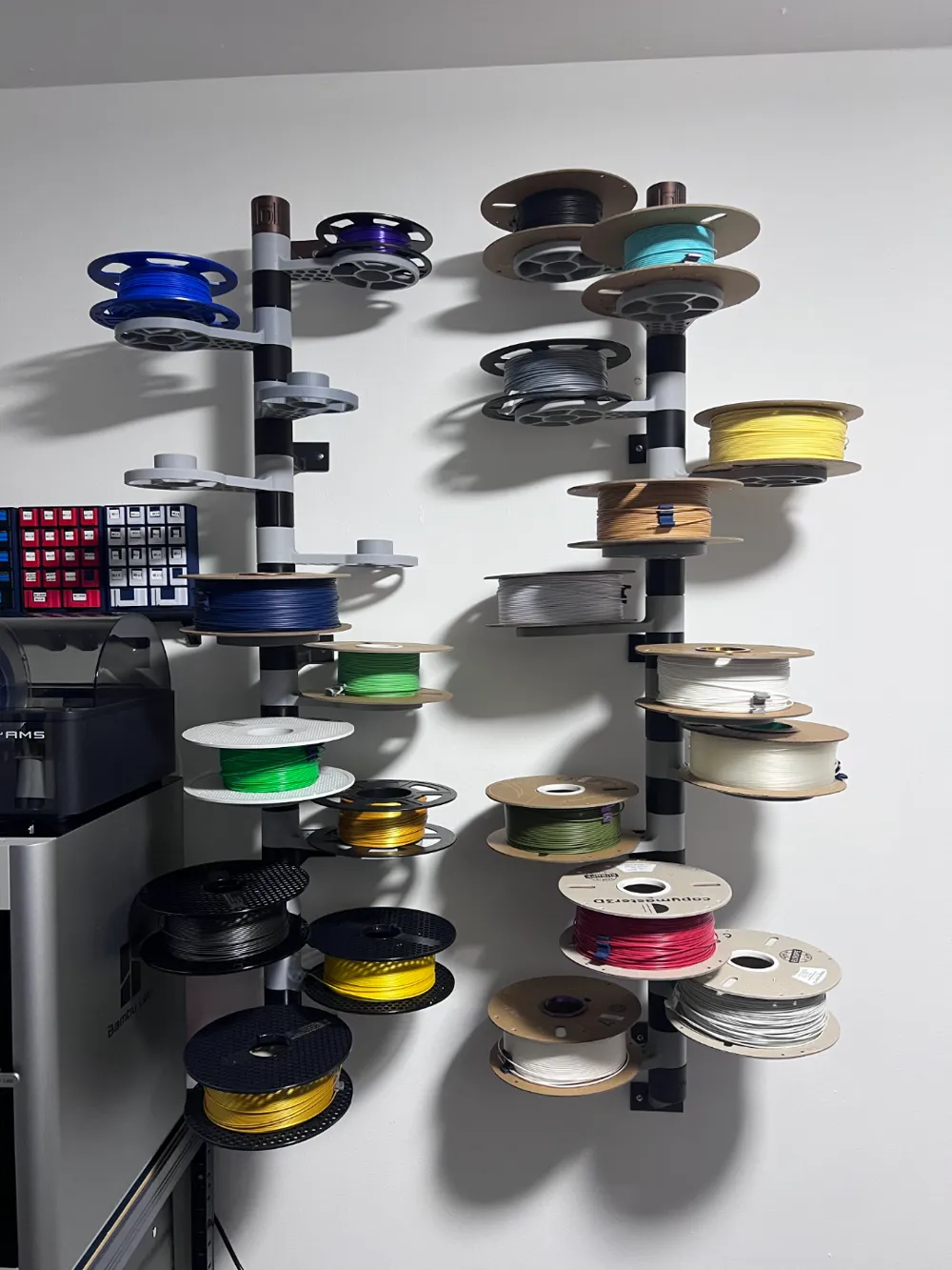 SPOOL-VUE Filament Storage System by Peter Martin MakerWorld: Download ...