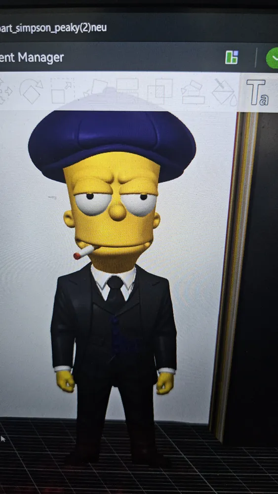 Peaky Blinders Bart Simpson - Free 3D Print Model - MakerWorld