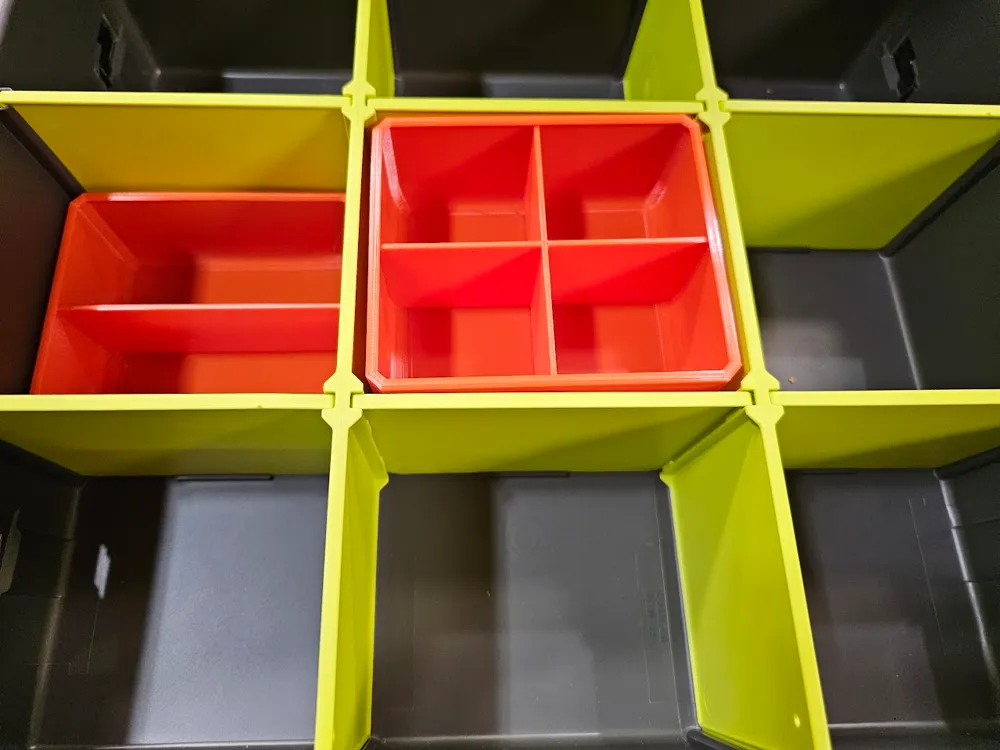 Ryobi Link 2 Drawer Storage Divided Half Bins Remixed by john ...