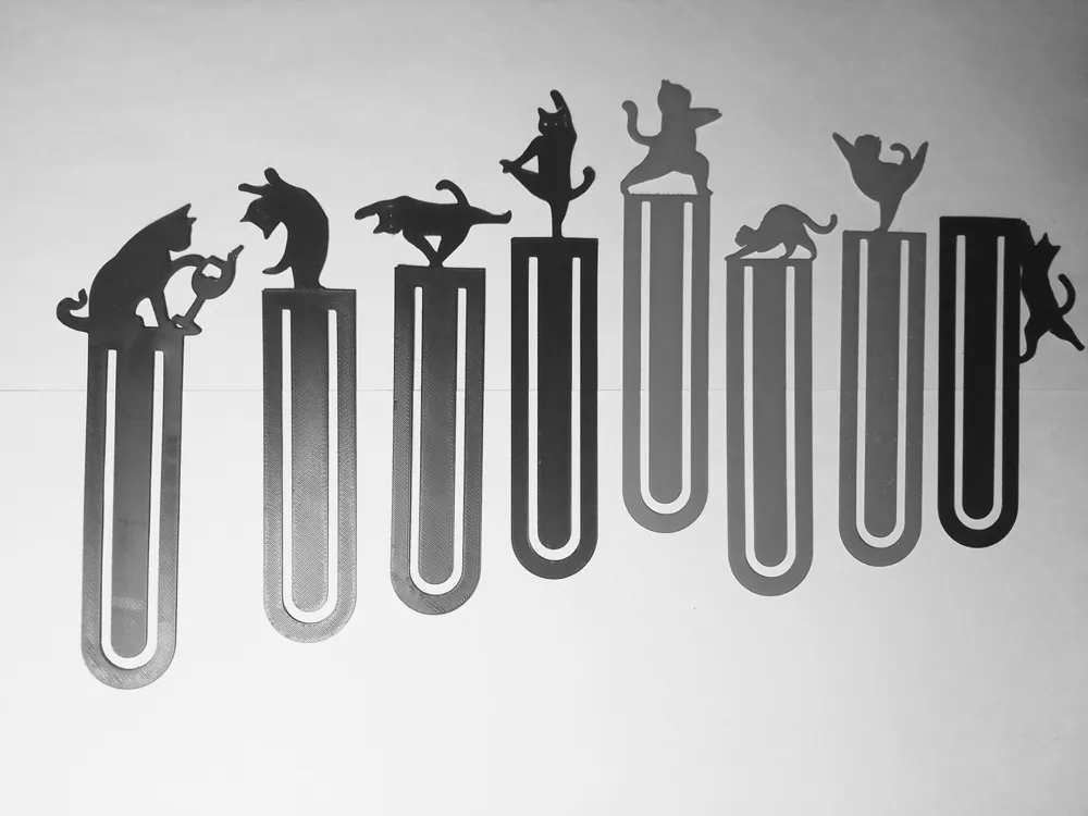 Ninja and Naughty Cat's Assorted Bookmarks by PAL PRINTS - MakerWorld