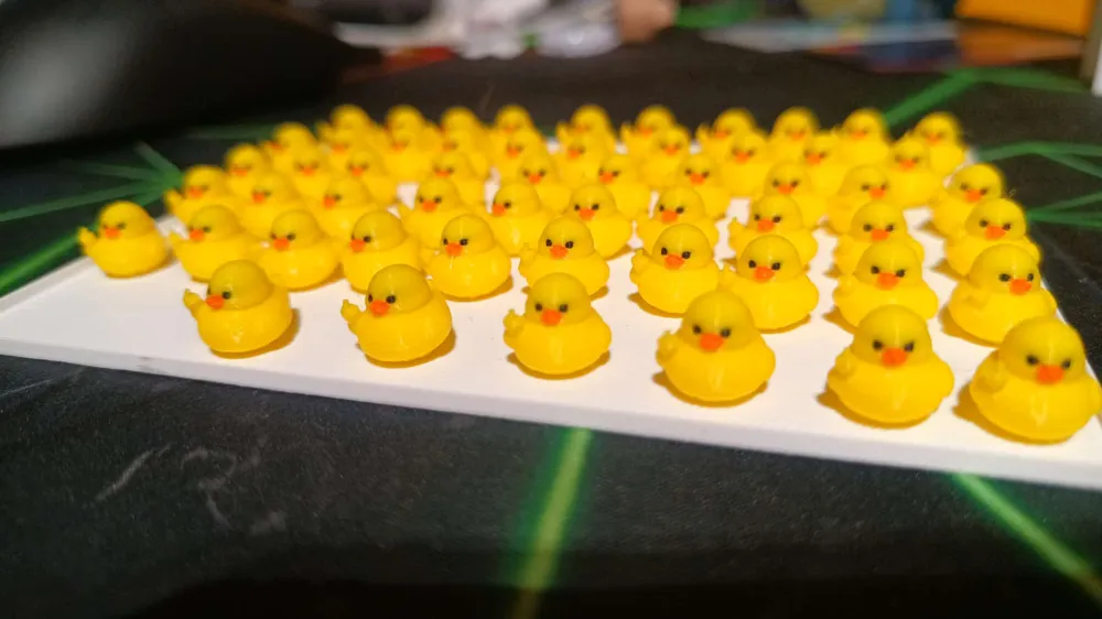 mini yellow middle finger rubber duck - Free 3D Print Model - MakerWorld