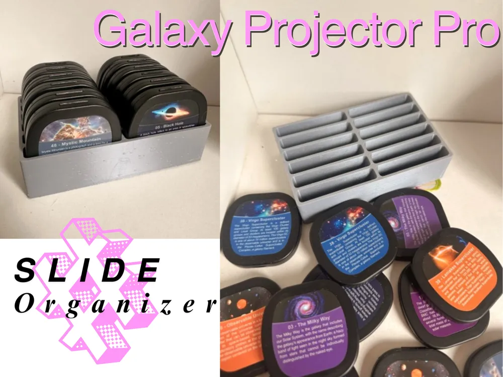 Galaxy Projector Pro Slide Organizer Tray - Free 3D Print Model ...