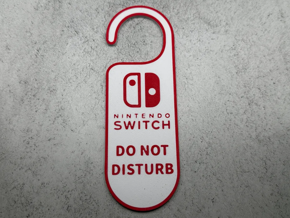 Door Sign - Gaming Nintendo Switch by SignCraft - MakerWorld