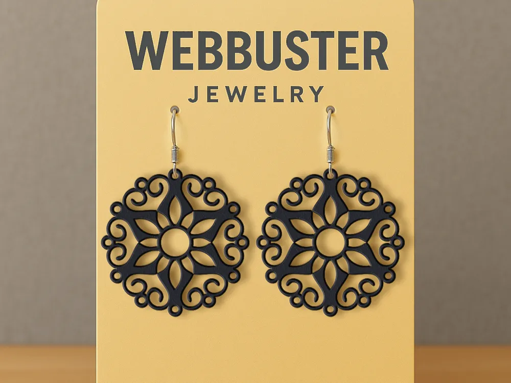 Floradia Heart Earrings by webbuster MakerWorld: Download Free 3D Models