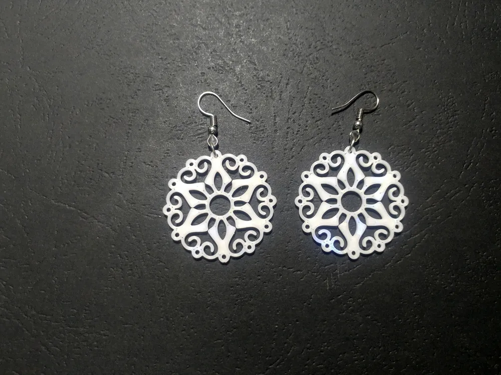 Floradia Heart Earrings by webbuster MakerWorld: Download Free 3D Models