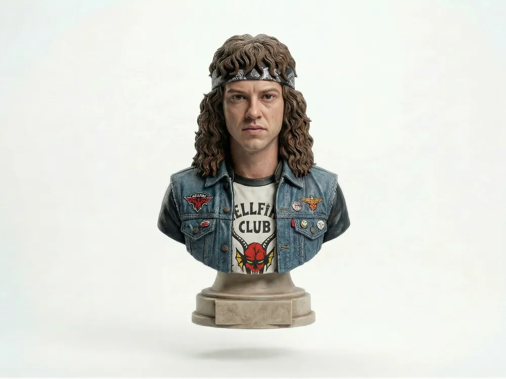 Eddie Bust – Inspired by Stranger Things - Free 3D Print Model - MakerWorld