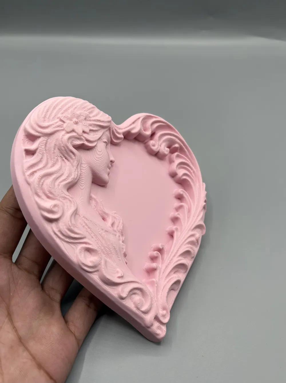 Art Nouveau Heart Jewelry Tray - Free 3D Print Model - MakerWorld