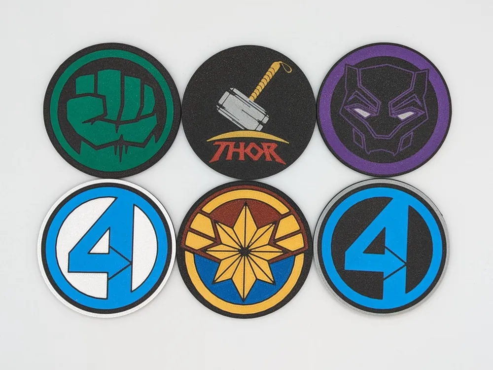 Marvel Coaster Set vol. 2 by Jag_CDN - MakerWorld