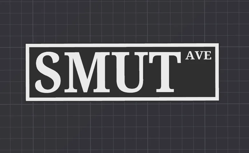 Bookshelf Sign - SMUT - AVE by Nerdy - MakerWorld
