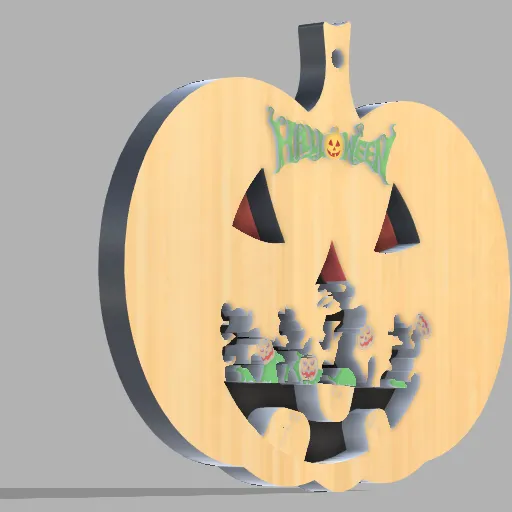 Halloween Pumpkin Door Decoration by ProdyP MakerWorld: Download Free ...