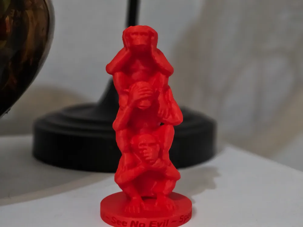 The 3 Wise Monkeys - Free 3D Print Model - MakerWorld