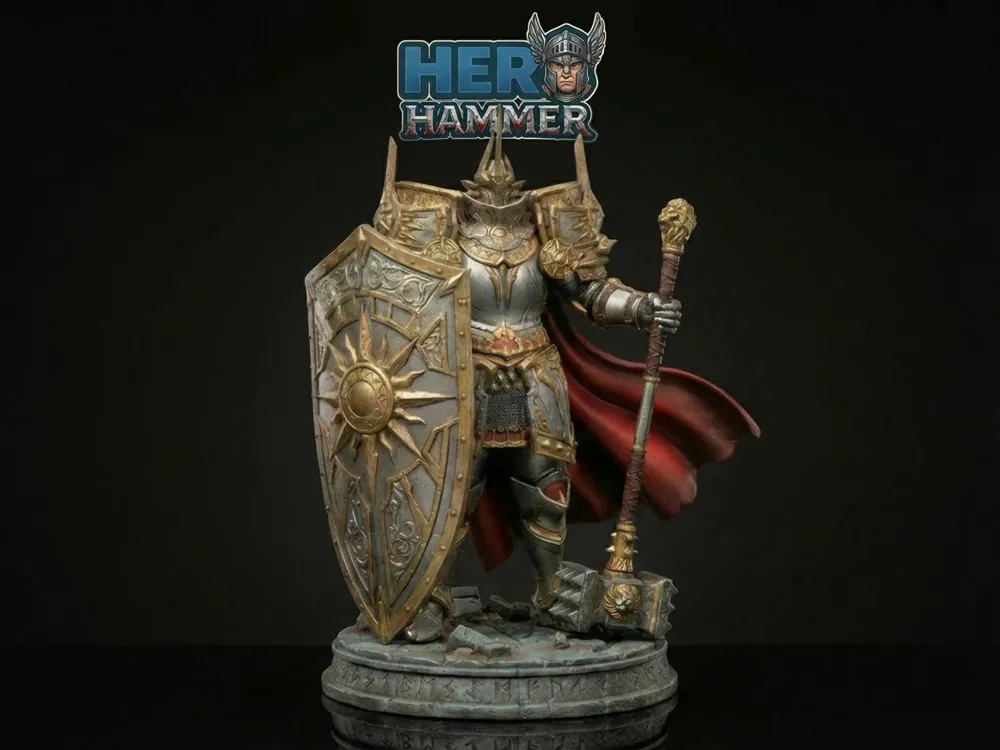 HERO HAMMER LIGHT PALADIN - Free 3D Print Model - MakerWorld