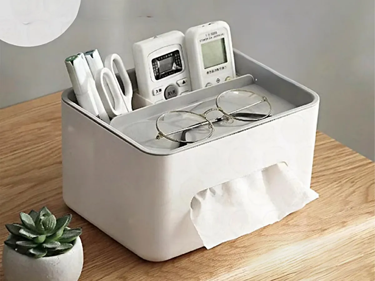 2-in-1 Tissue Box with Storage Compartments - Free 3D Print Model ...