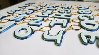 Letter L keychain by MB3D - MakerWorld