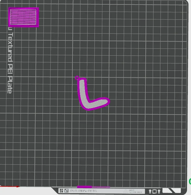 Letter L keychain by MB3D - MakerWorld