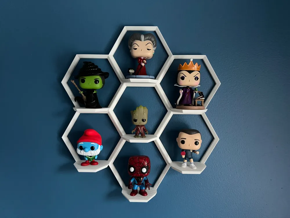 Prateleiras Modulares Hexagonais Funko Pop para Exibição na Parede por ...