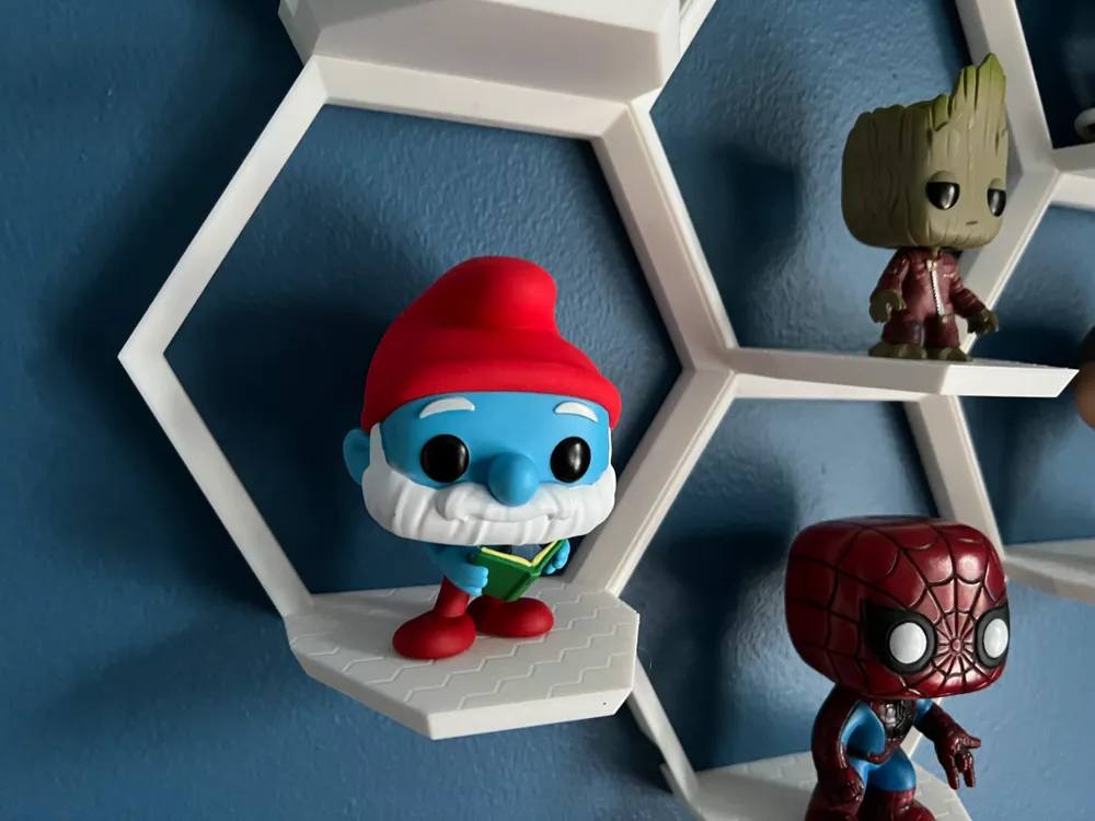 Funko Pop Modular Hexagon Shelves for Wall Display - Free 3D Print ...