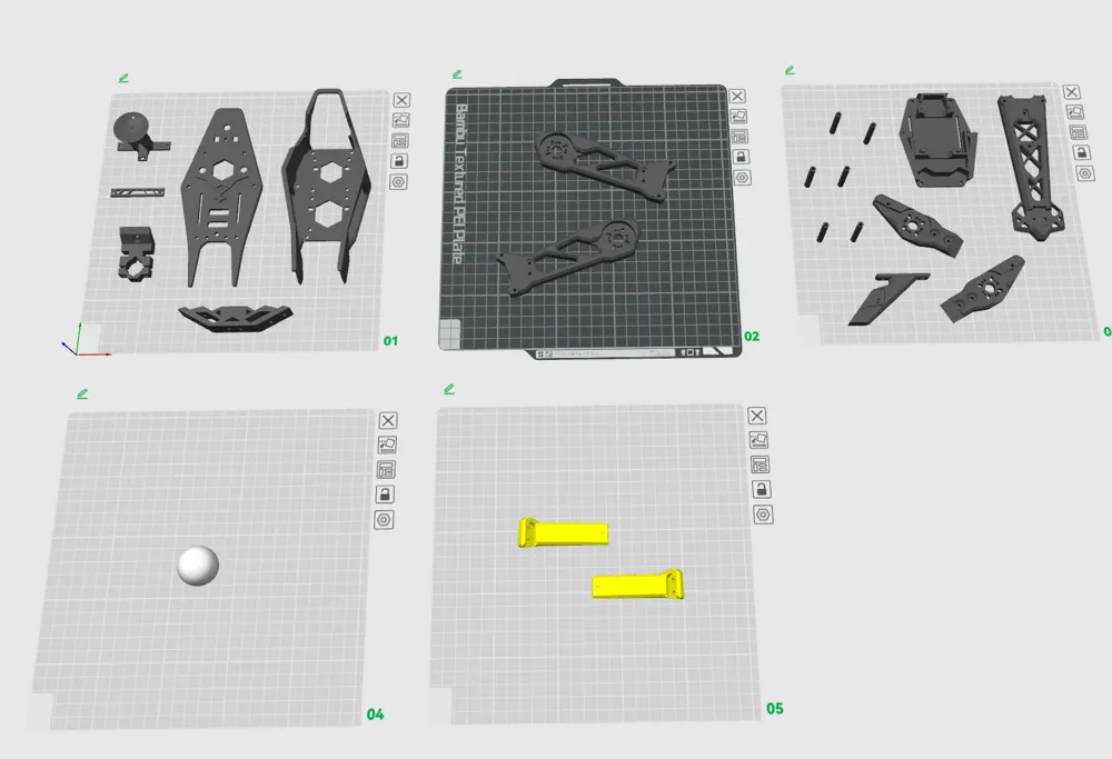 可扩展性四轴飞行器框架 by Pathfinder.Ant - MakerWorld
