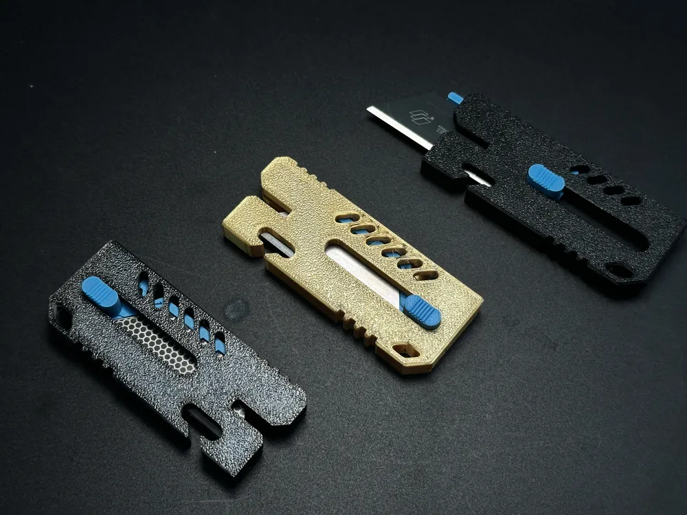 Tactical-Style EDC-Friendly Utility Knife - Free 3D Print Model ...