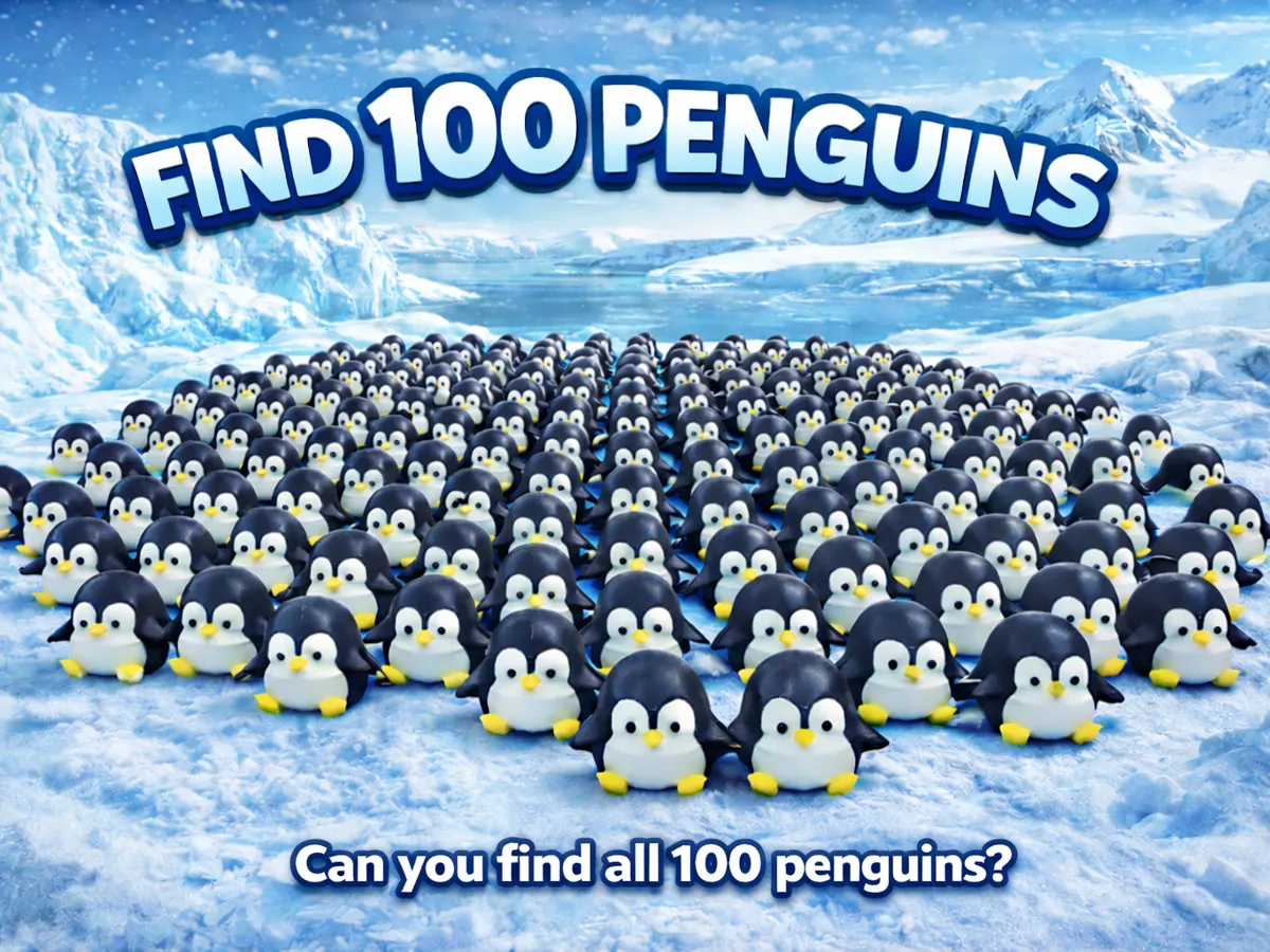 Find 100 Penguins – Mini Penguin Puzzle & Desk Toy - Free 3D Print ...