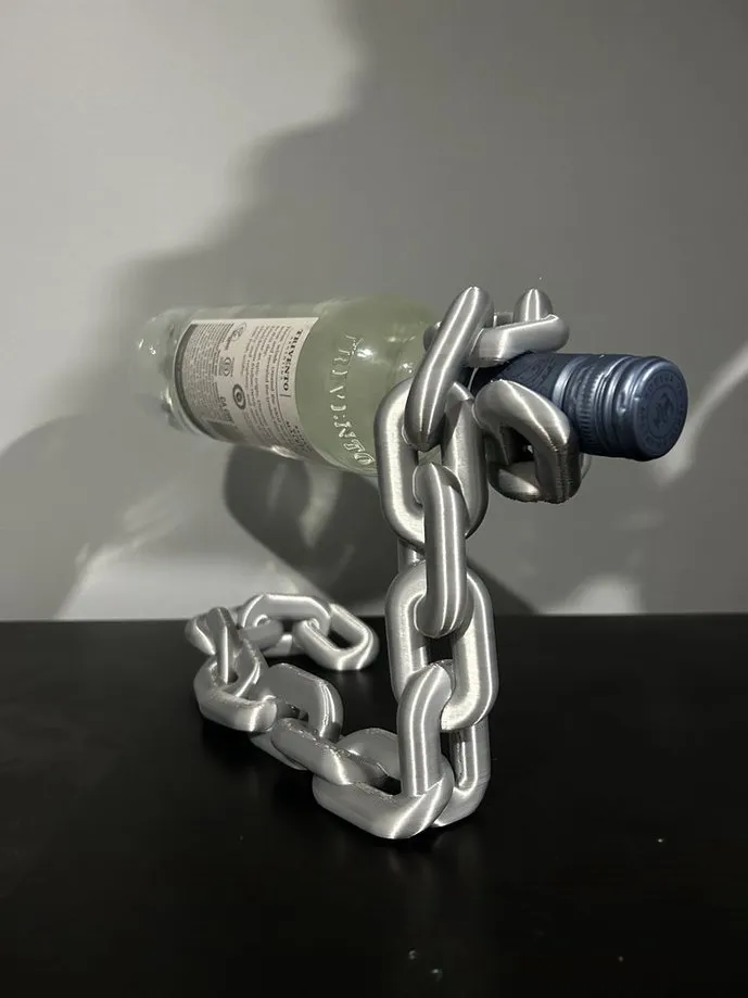 Magic Chain Wine Bottle Holder – Levitating Float - Free 3D Print Model ...