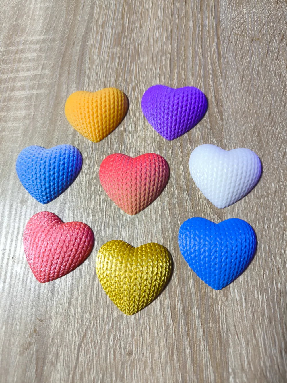 Knitted Heart Fridge Magnet by Eskimo3D - MakerWorld